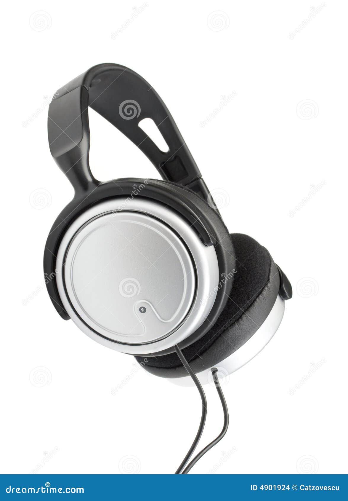 Modern headphones stock photo. Image of cord, style, song - 4901924