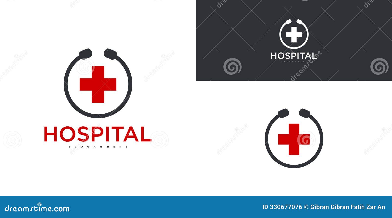 Modern Health Hospital Logo Design. Premium Vector Stock Illustration ...