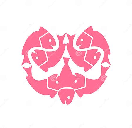 Modern Heart of Fish Vector Logo and Illustration Stock Vector ...