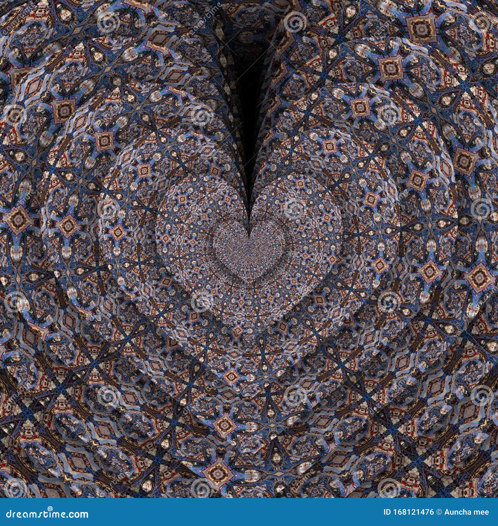 Modern Hearts Concept on Dark Background . Stock Illustration ...