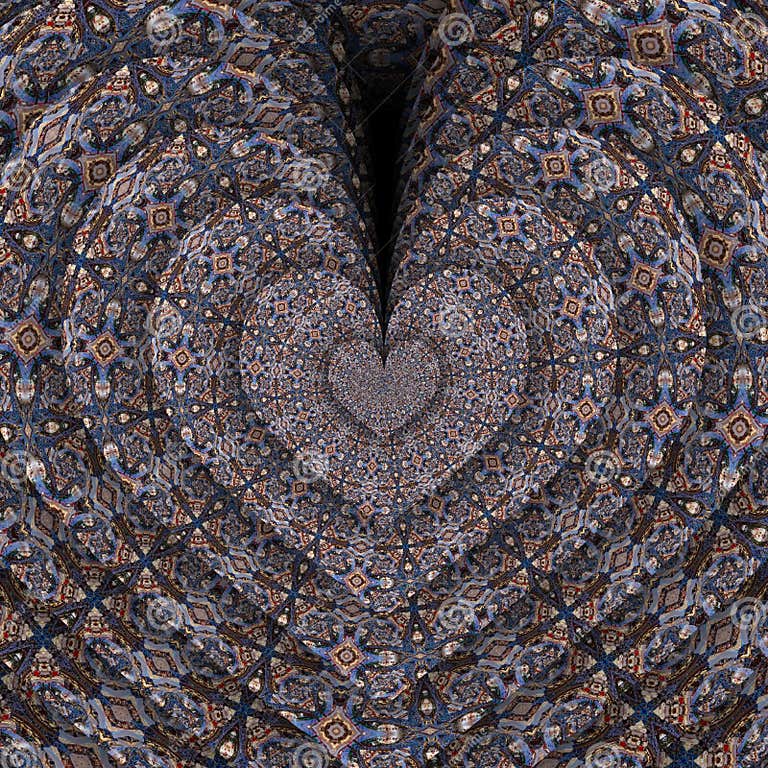 Modern Hearts Concept on Dark Background . Stock Illustration ...