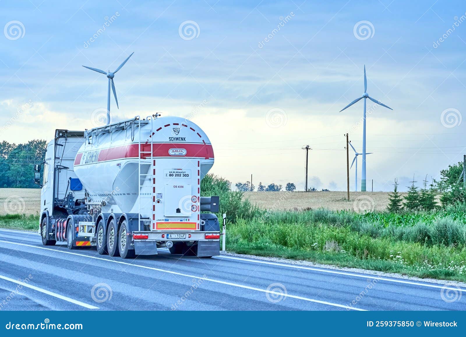 Modern Heavy Truck Moving on the Highway Editorial Image - Image of ...