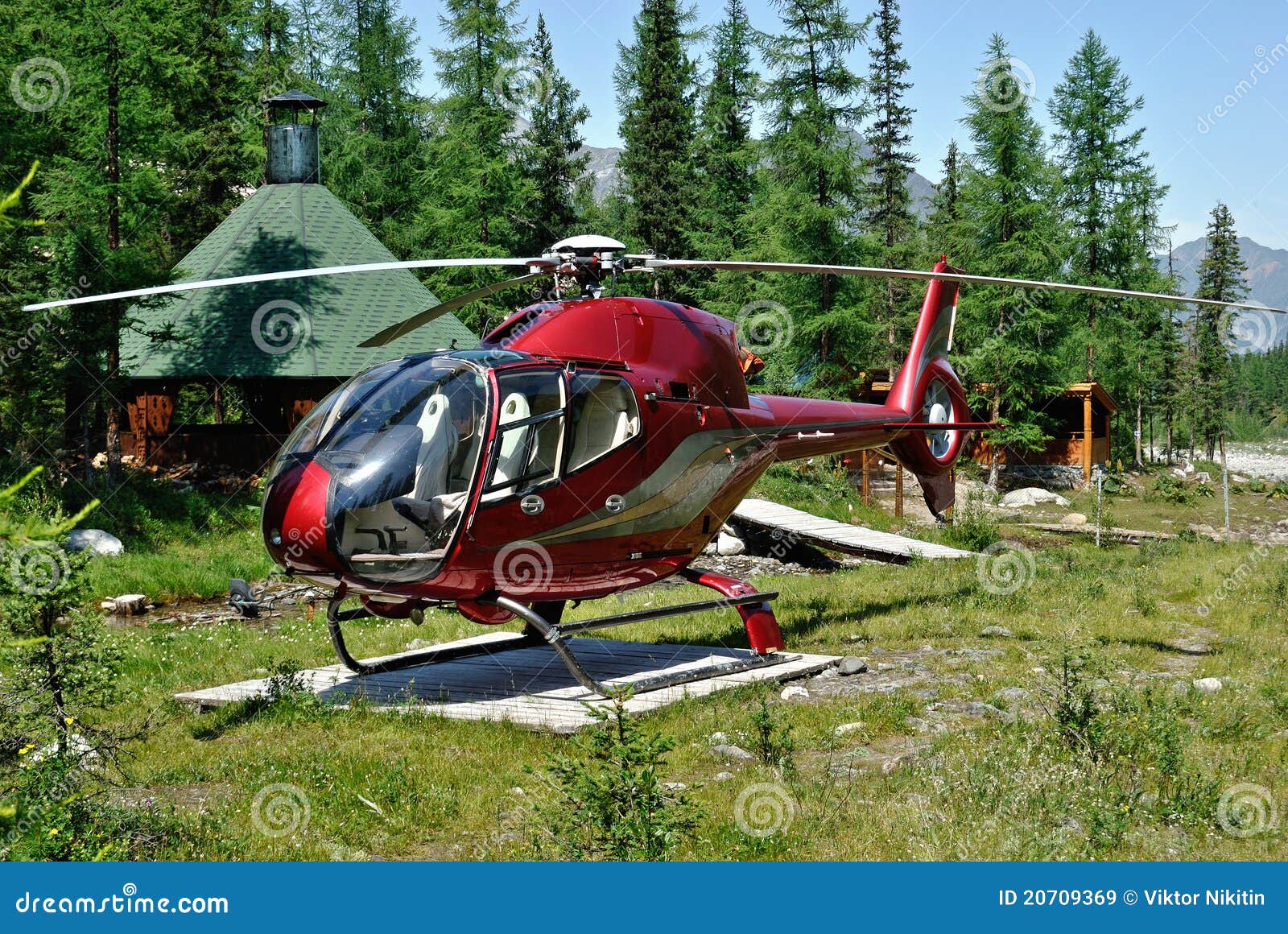 Modern helicopter stock image. Image of woods, equipment - 20709369
