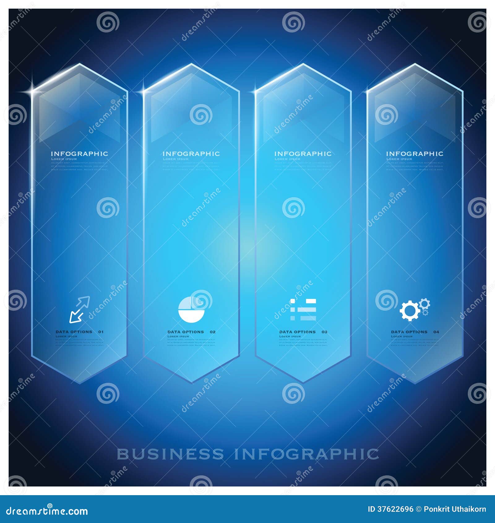 Modern Hexagon Business Infographic Background Design Template Stock ...