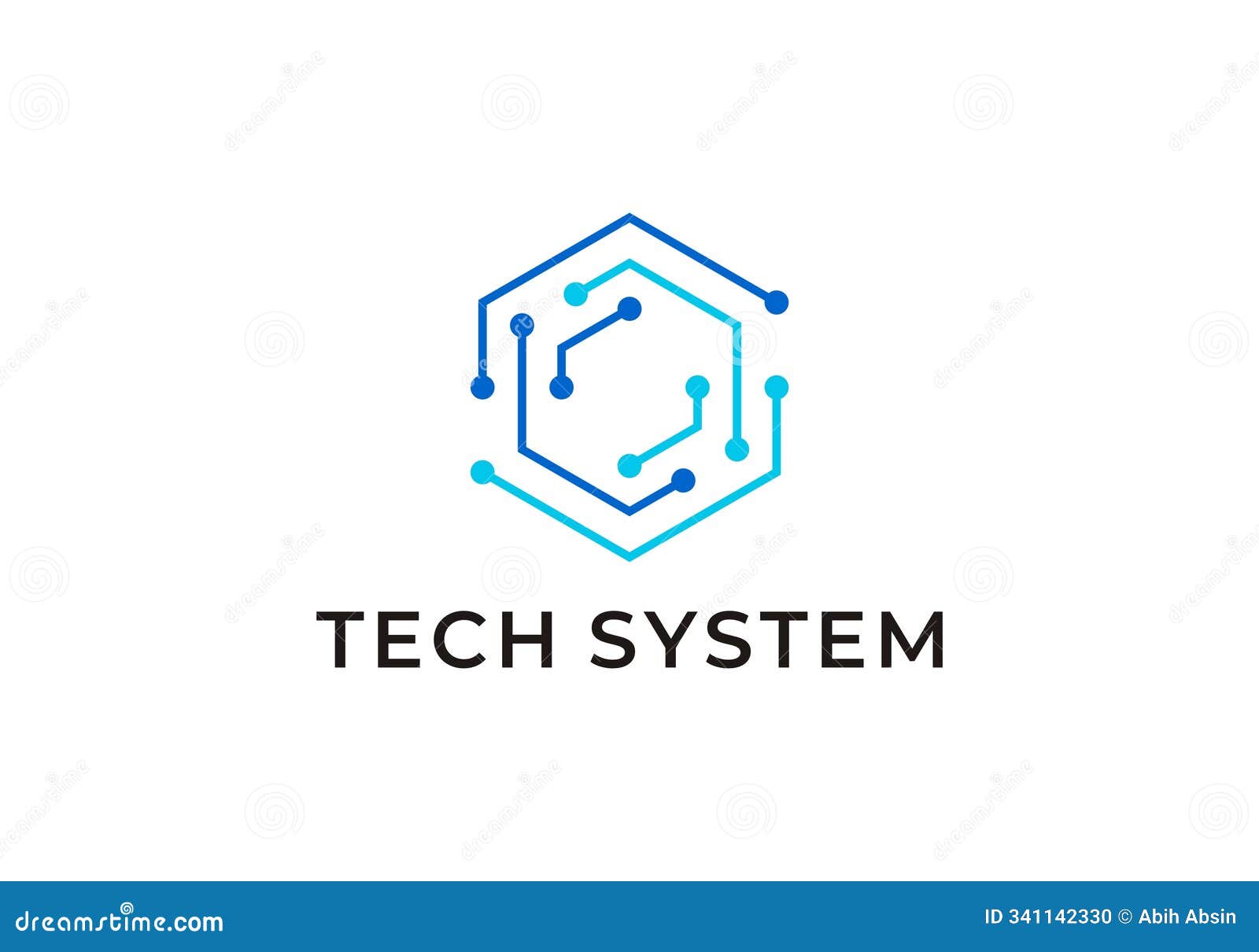 Modern Hexagon Connection Logo. Molecule Technology Icon Design Stock ...