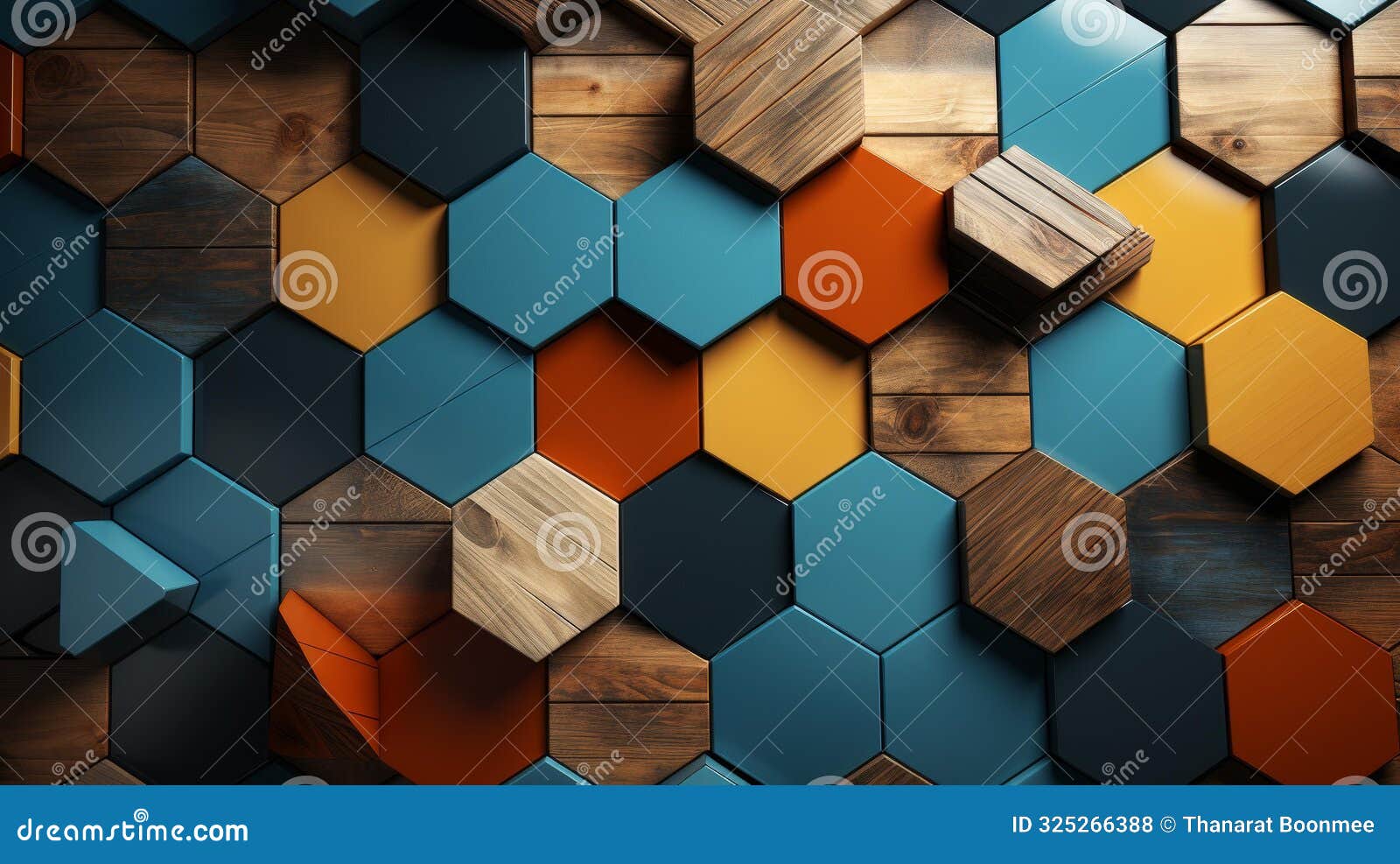 Modern Hexagon Pattern with Clean Lines and Flat Texture, Perfect for ...