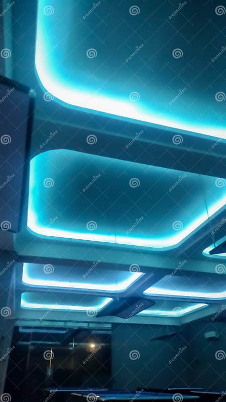 Modern hexagonal ceiling stock image. Image of hexagonal - 286925071