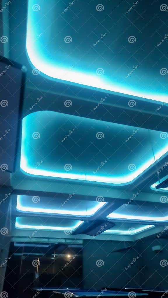 Modern hexagonal ceiling stock image. Image of hexagonal - 286925071