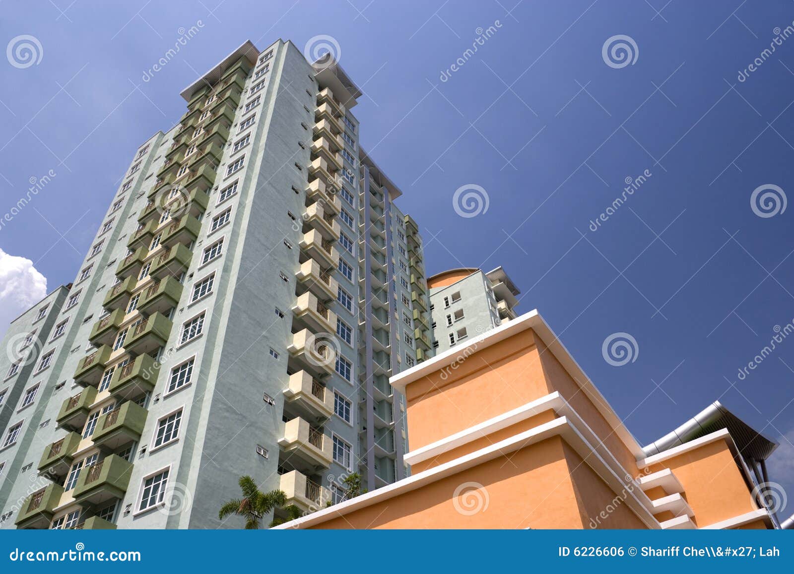 Modern Hi-Rise Apartments stock photo. Image of multistorey - 6226606