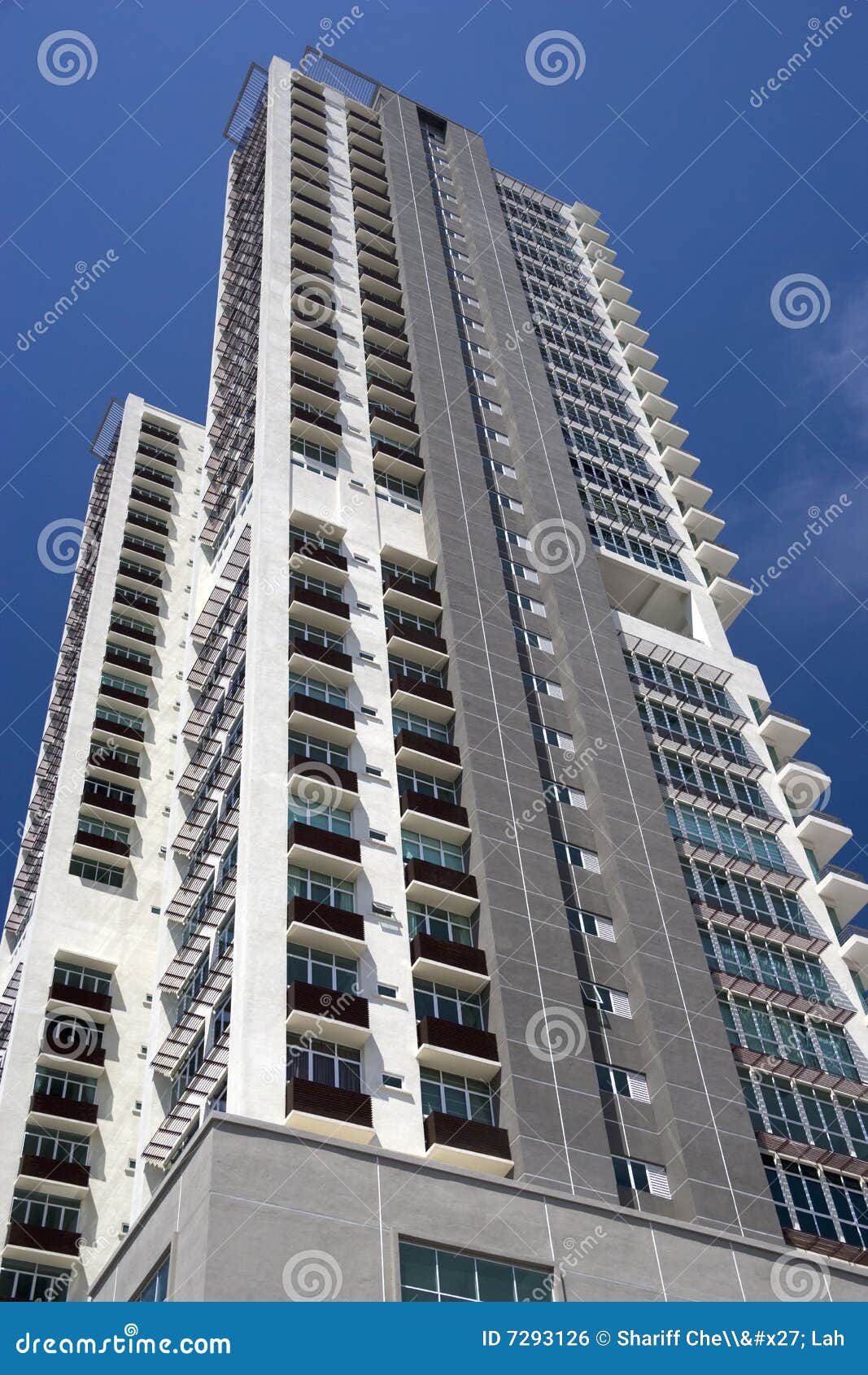 Modern Hi-Rise Apartments stock photo. Image of mortgage - 7293126