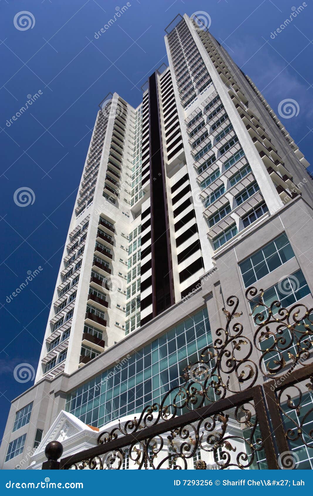 Modern Hi-Rise Apartments stock photo. Image of apartments - 7293256