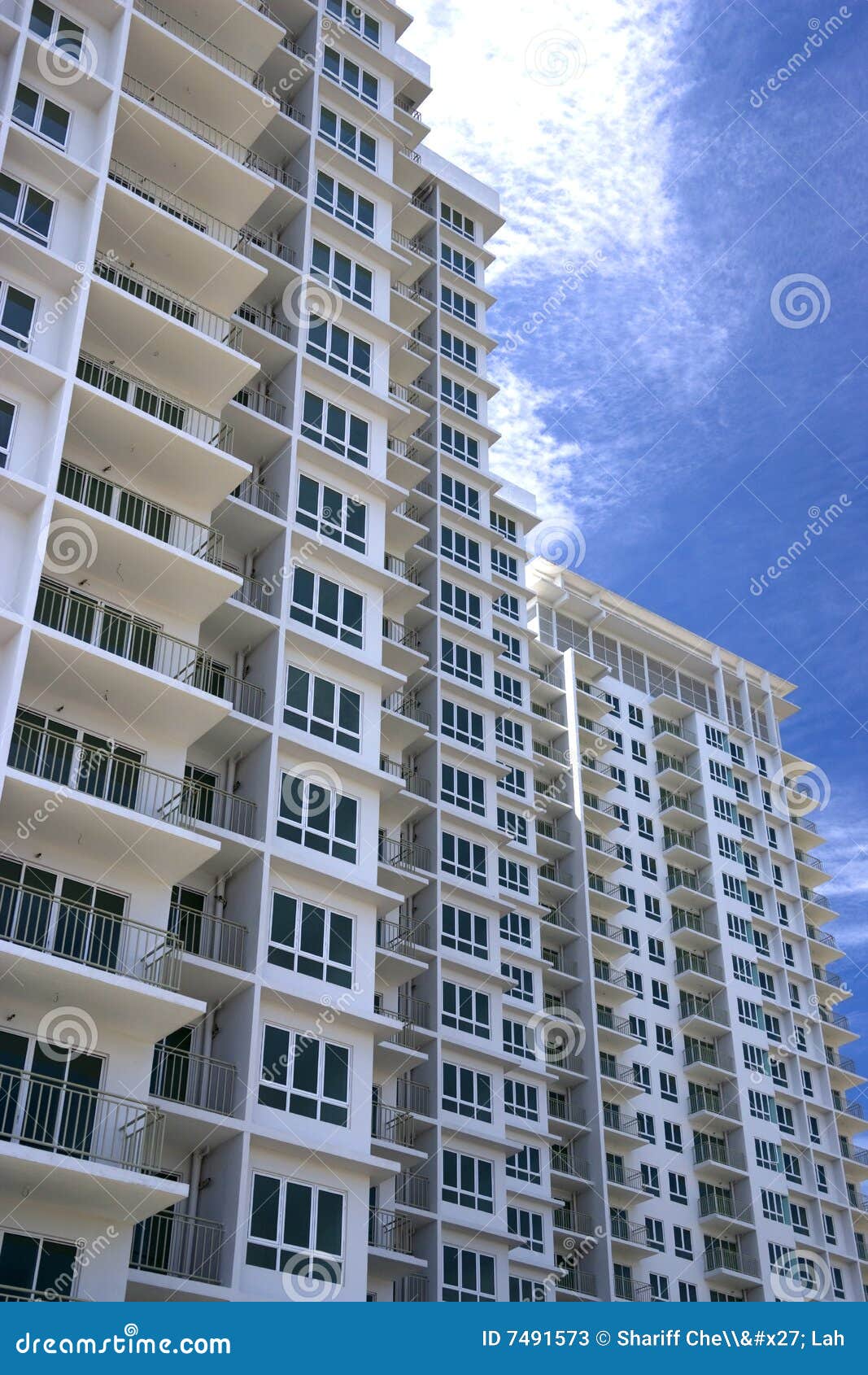 Modern Hi-Rise Apartments stock image. Image of realty - 7491573