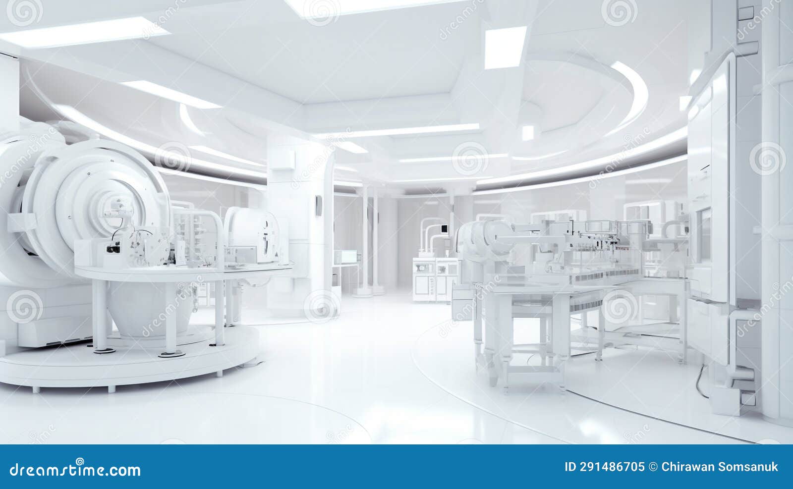 Modern Hi-tech Laboratory Science Stock Illustration - Illustration of ...