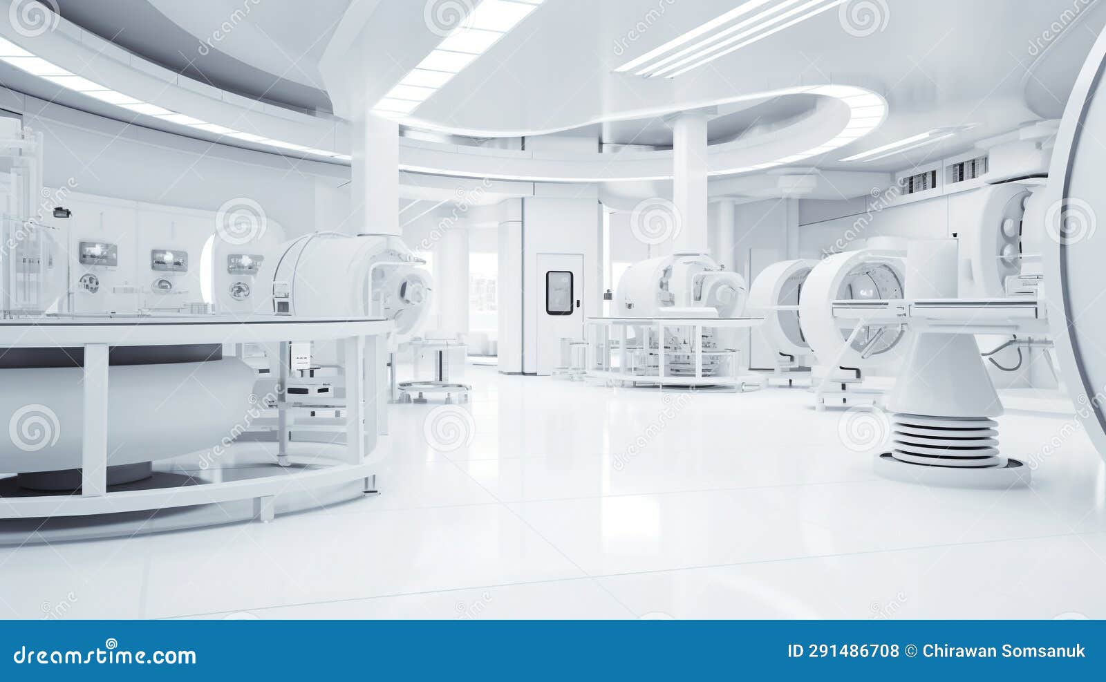 Modern Hi-tech Laboratory Science Stock Illustration - Illustration of ...