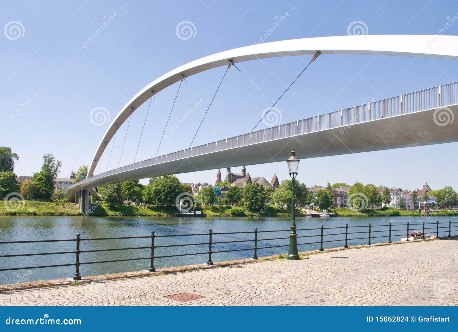 Modern High Bridge in Maastricht Stock Photo - Image of maastricht ...