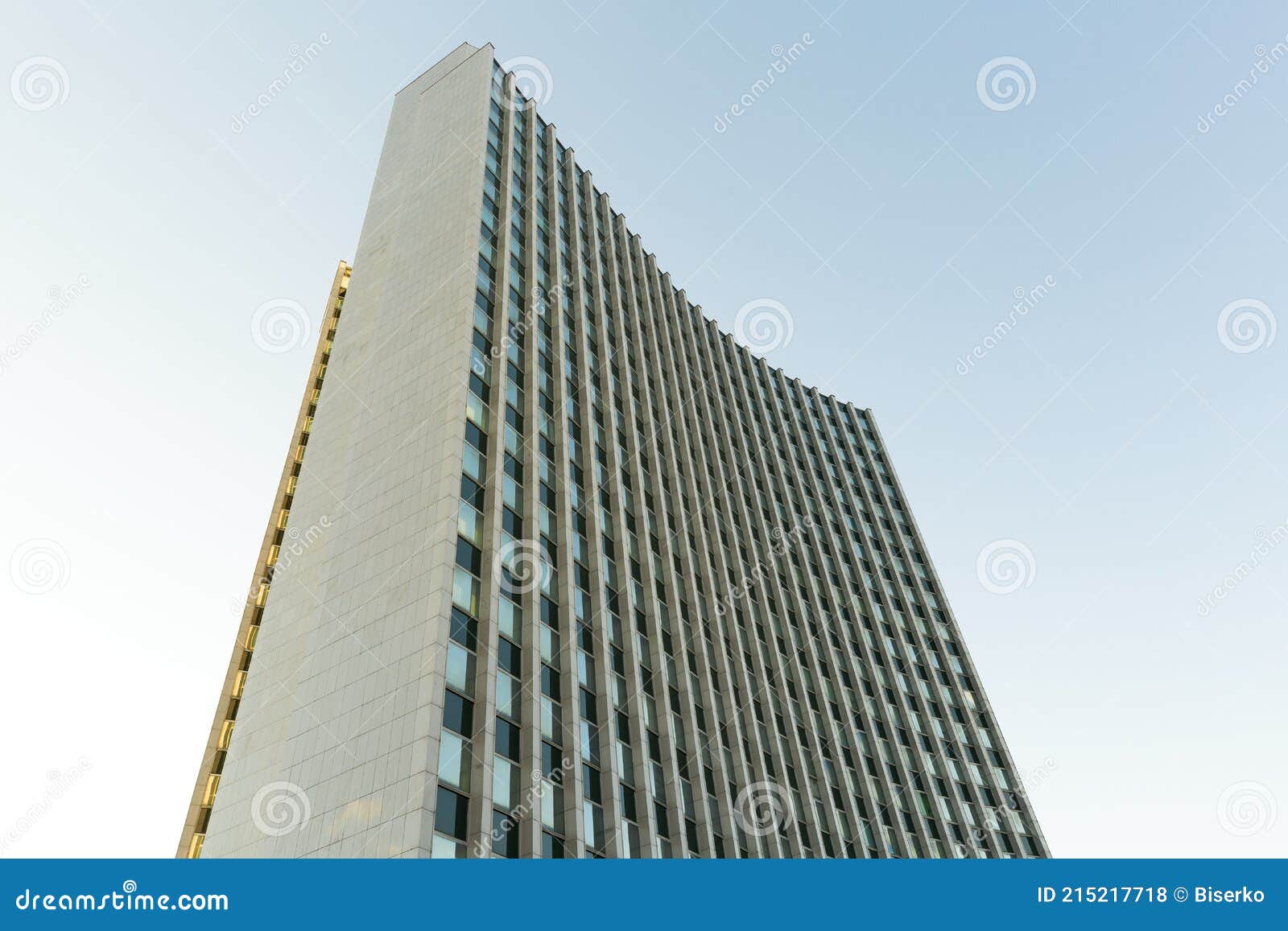 Modern High Building Vertical Lines Stock Photo - Image of headquarter ...