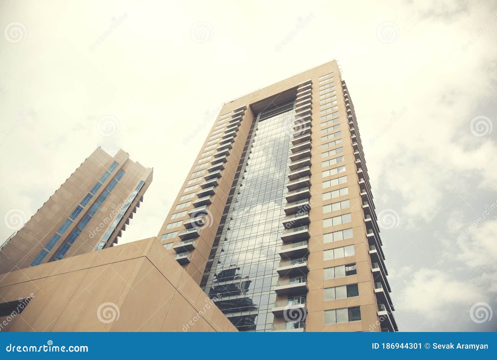Modern high buildings stock image. Image of metropolis - 186944301