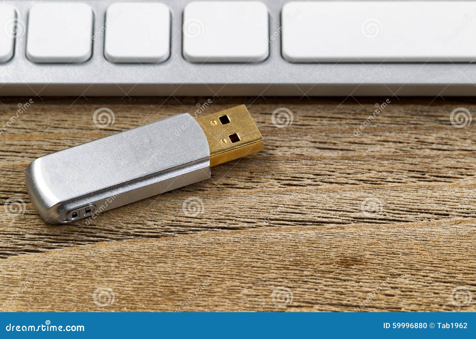 Modern High Capacity Portable Data Thumb Drive with Keyboard Stock ...