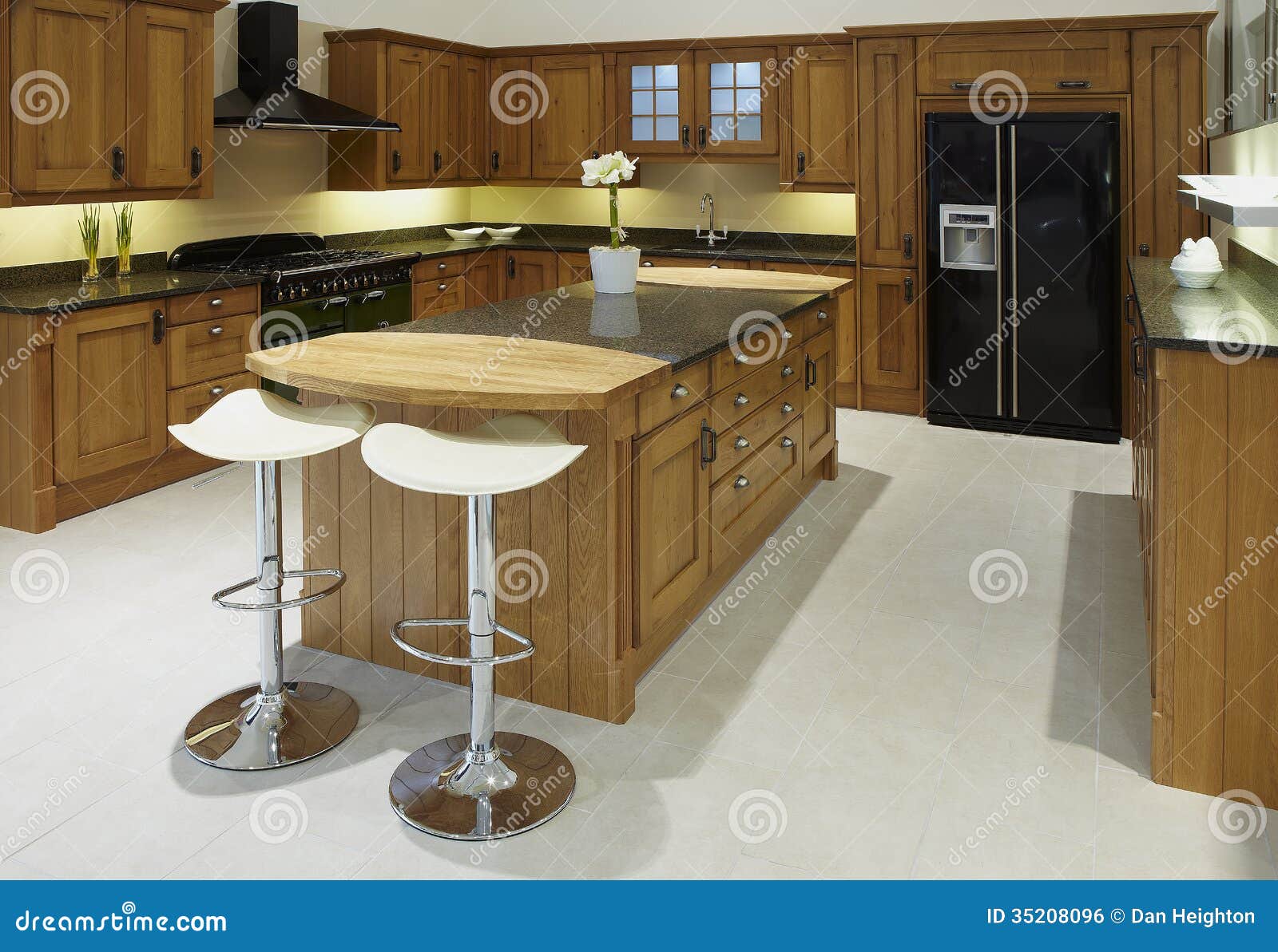 Modern High End Luxury Kitchen Stock Photo - Image of kitchen ...
