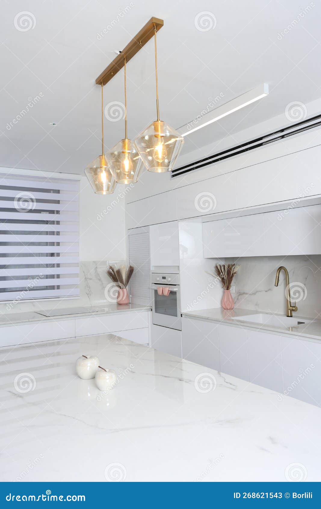 Modern High End Luxury Kitchen Stock Image - Image of indoor, luxury ...