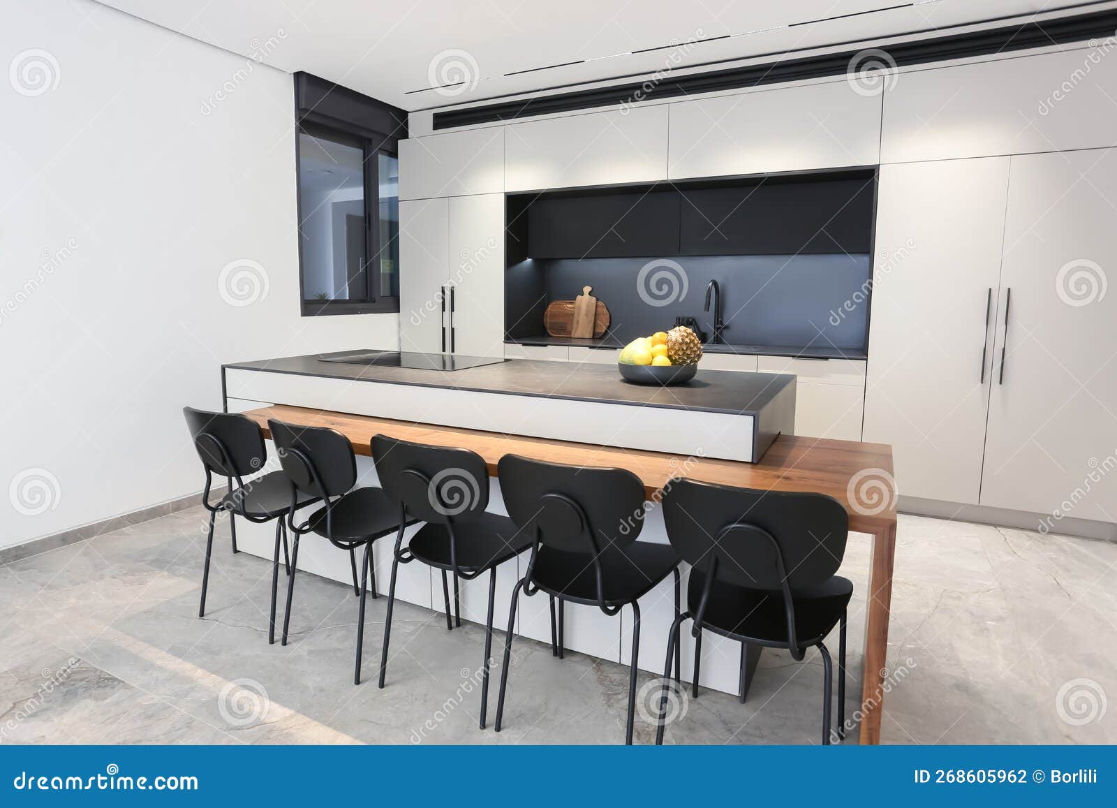 Modern High End Luxury Kitchen Stock Photo - Image of interior, clean ...