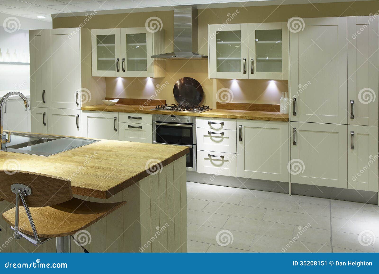 Modern High End Luxury Kitchen Stock Image - Image of high, work: 35208151