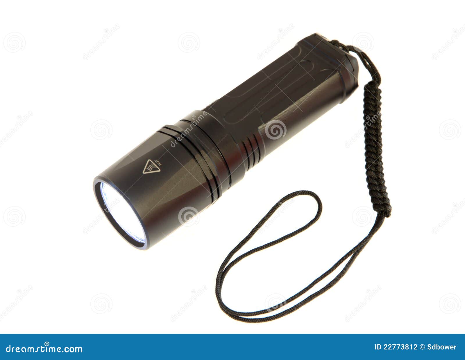 Modern High Intensity LED Flashlight Stock Photo - Image of held, cree ...