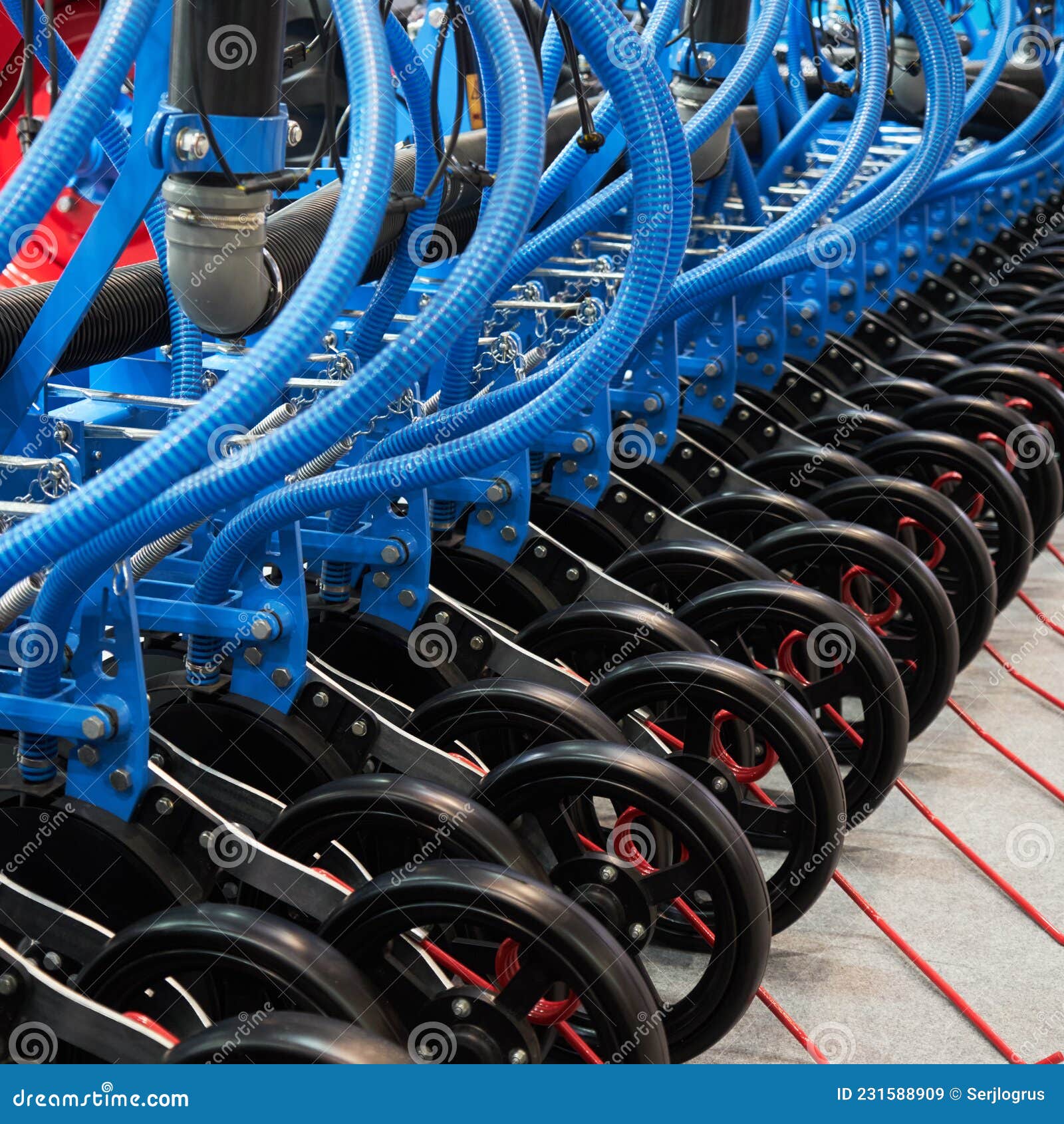 High-precision Seeder. Row Seeder Stock Image - Image of equipment ...