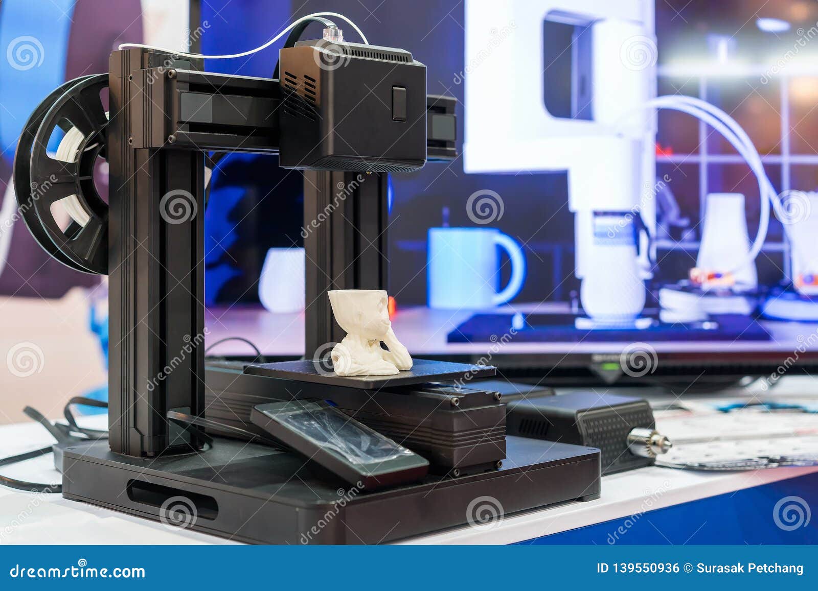 Modern High Precision and Technology 3d Printer Machine Stock Photo ...