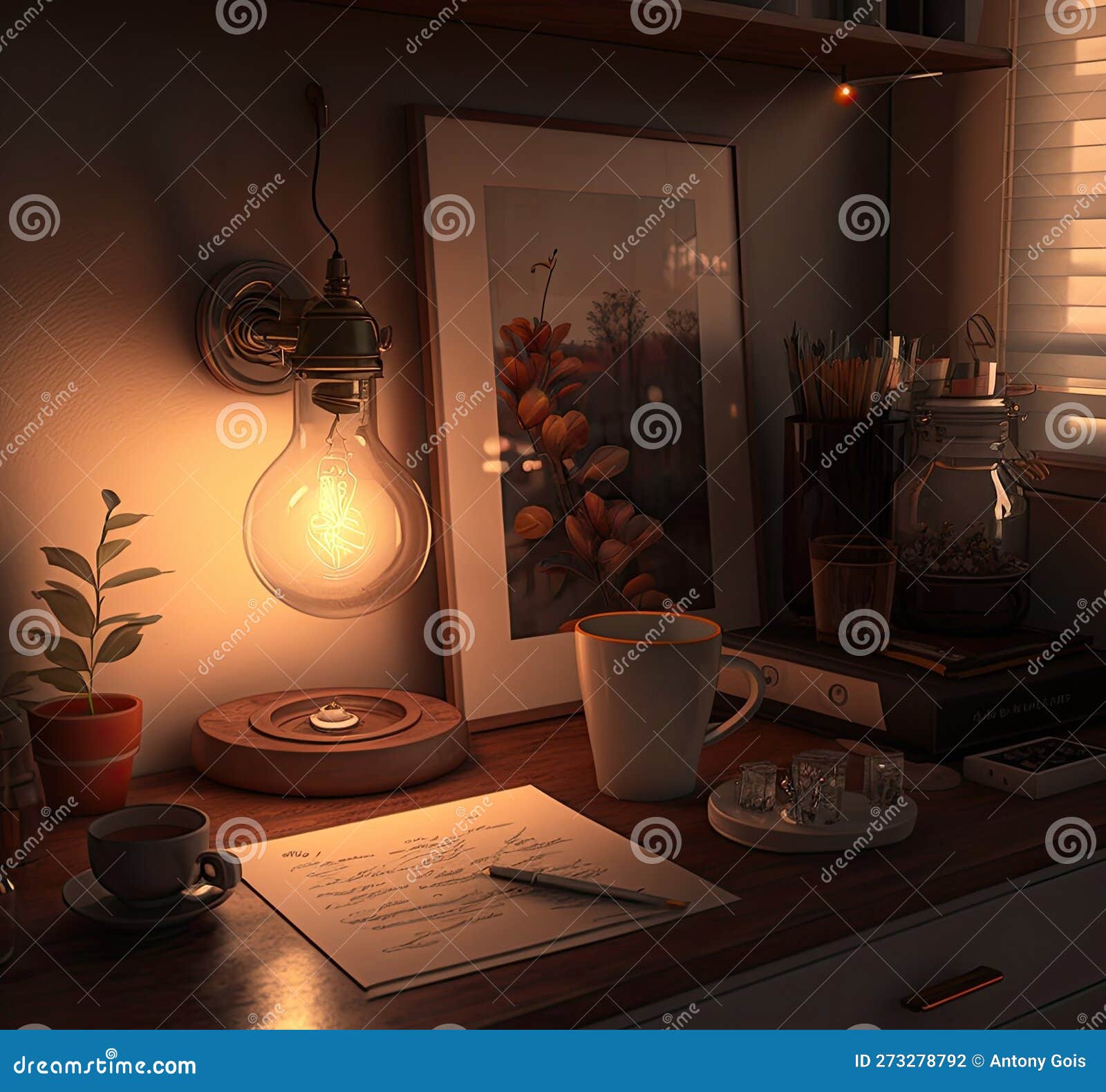 Modern High Quality Notebooks and Desks Made in Ai Stock Illustration ...