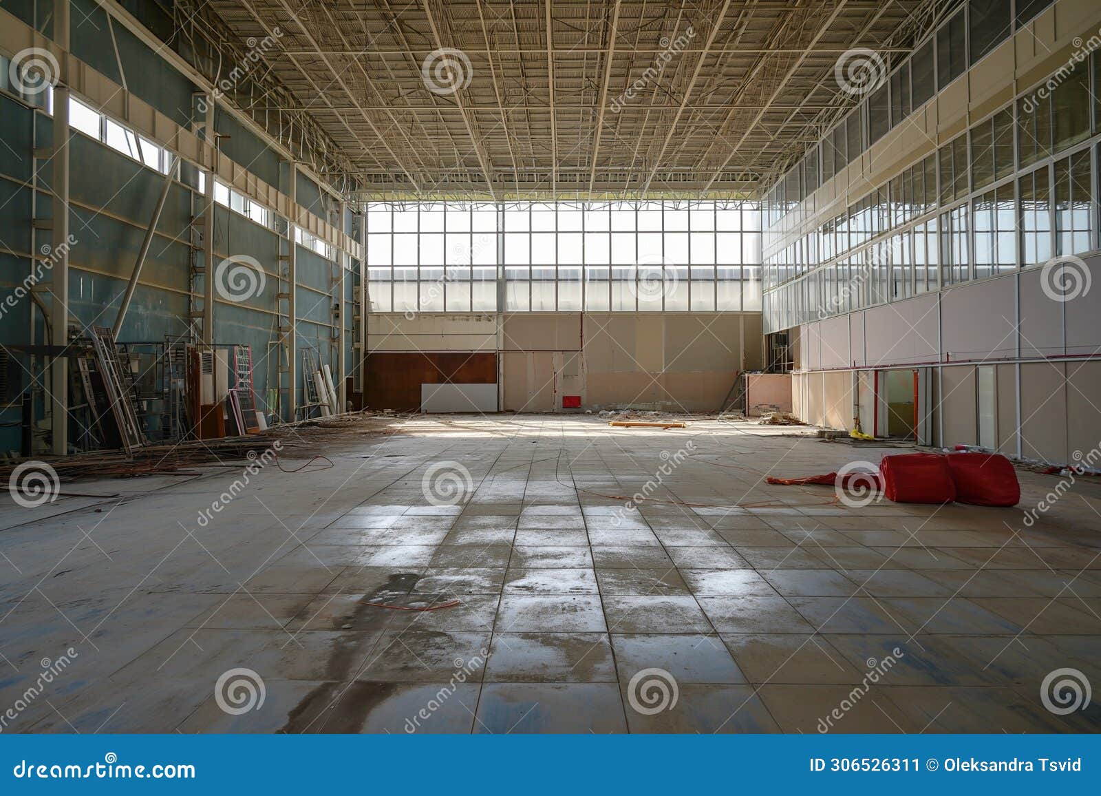 Modern High Rack Distribution Warehouse Stock Image - Image of robotics ...