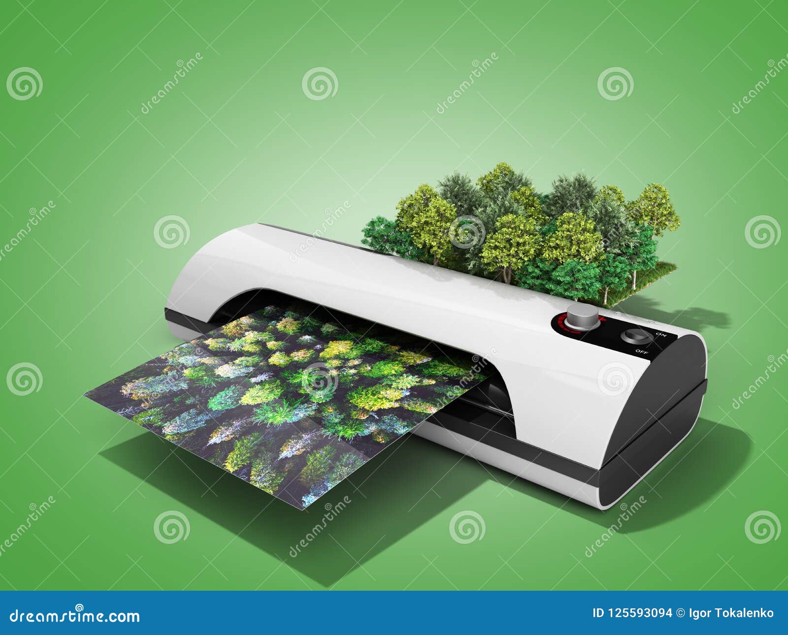 Modern High Resolution Wide Format Printing Concept the Real for Stock ...