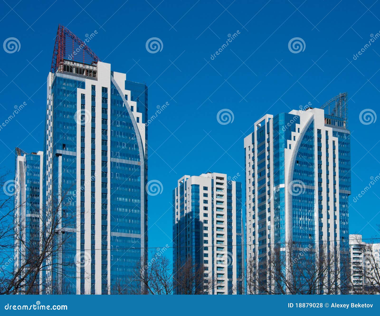Modern High-rise Apartment Building Stock Photo - Image of modern ...