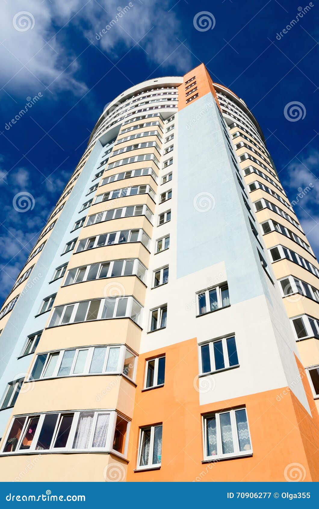 Modern High-rise Apartment Building Stock Image - Image of punk, real ...