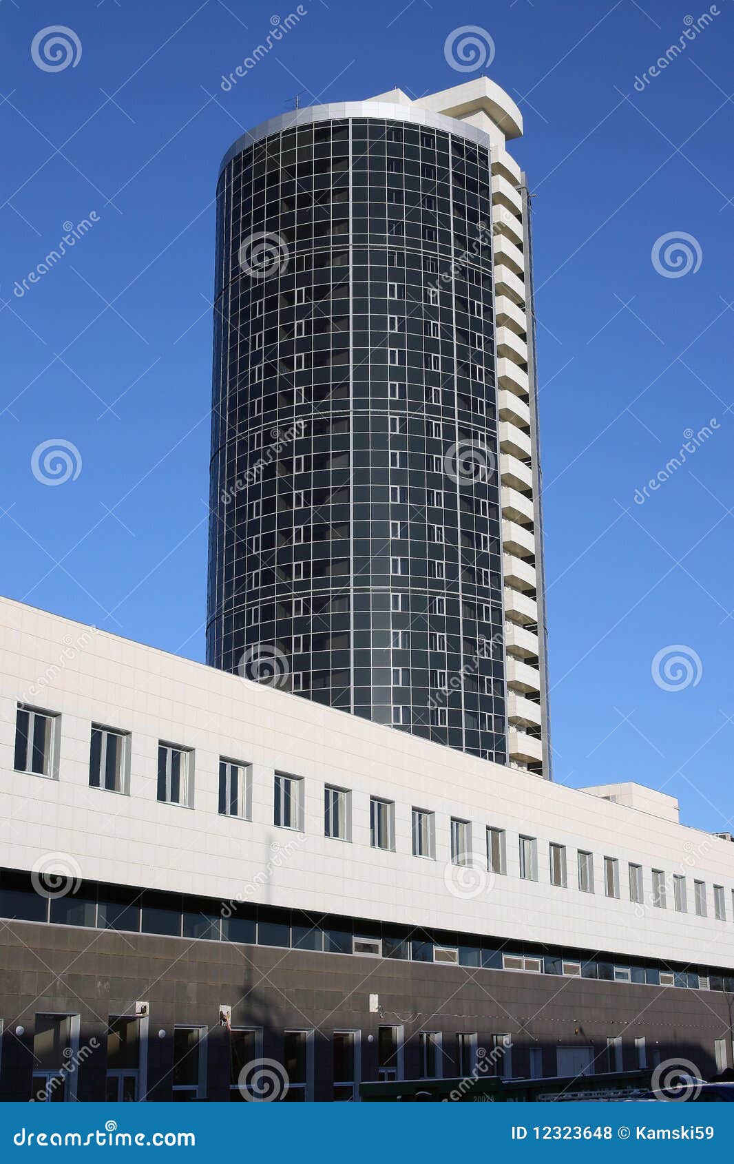 Modern high-rise building stock photo. Image of design - 12323648