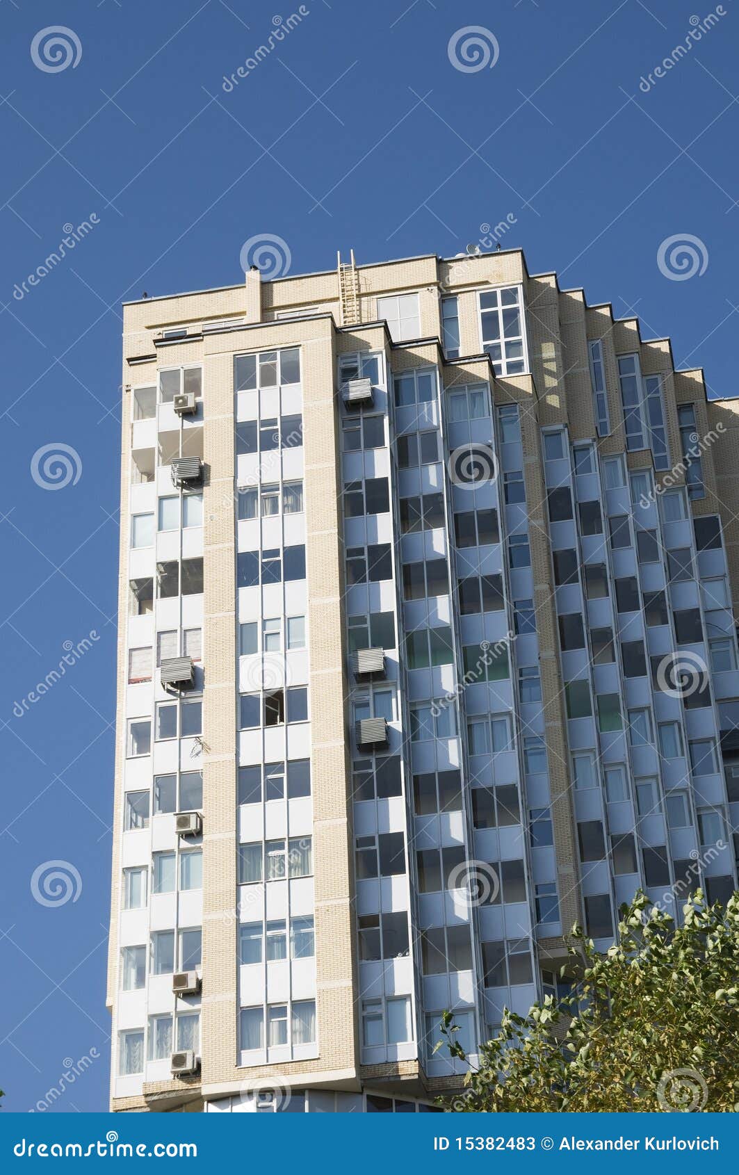 Modern high-rise building stock image. Image of architecture - 15382483