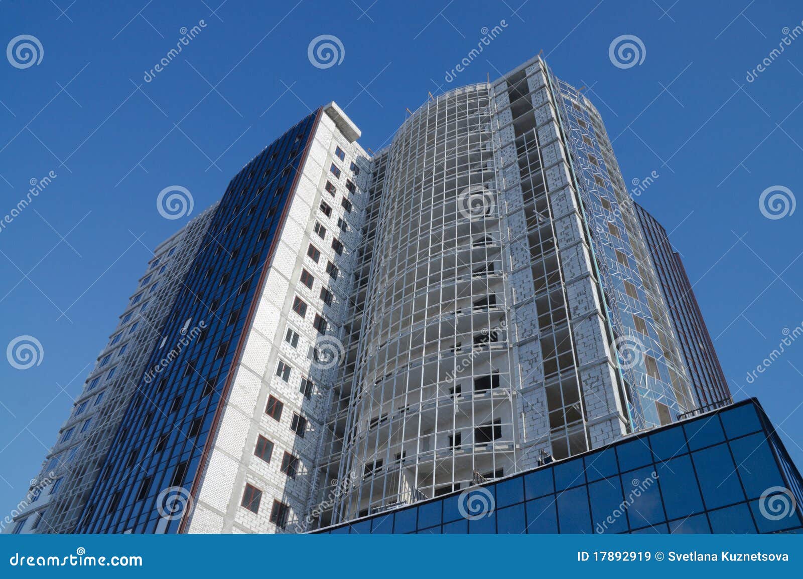 Modern high-rise building stock image. Image of building - 17892919