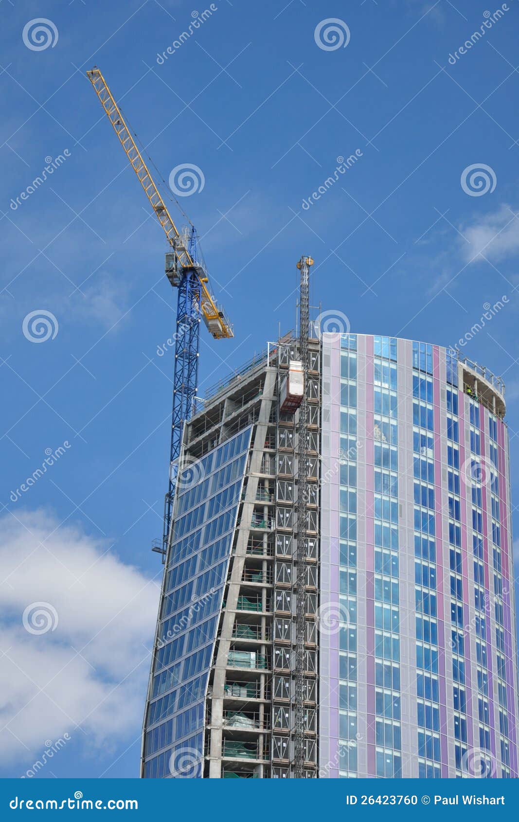 Modern High Rise Building stock photo. Image of crane - 26423760
