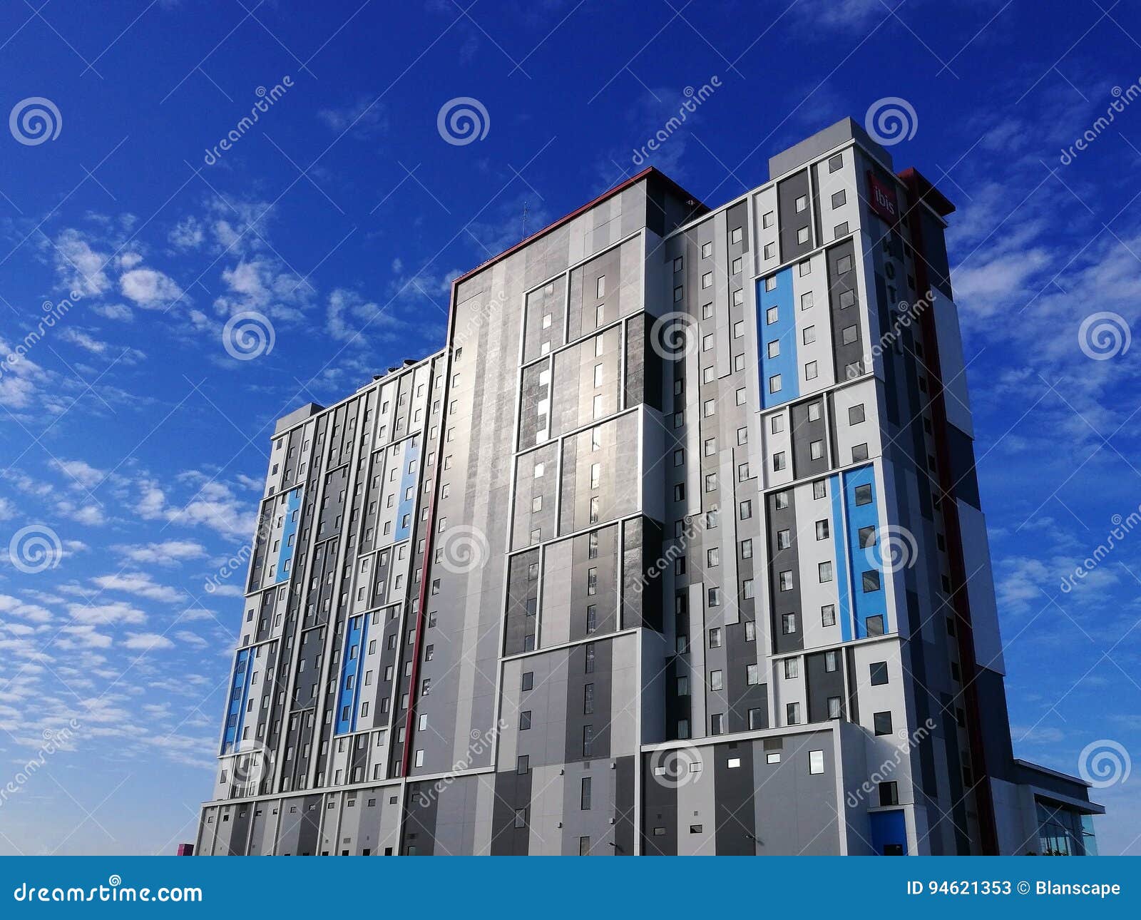 Modern high rise building stock image. Image of apartment - 94621353