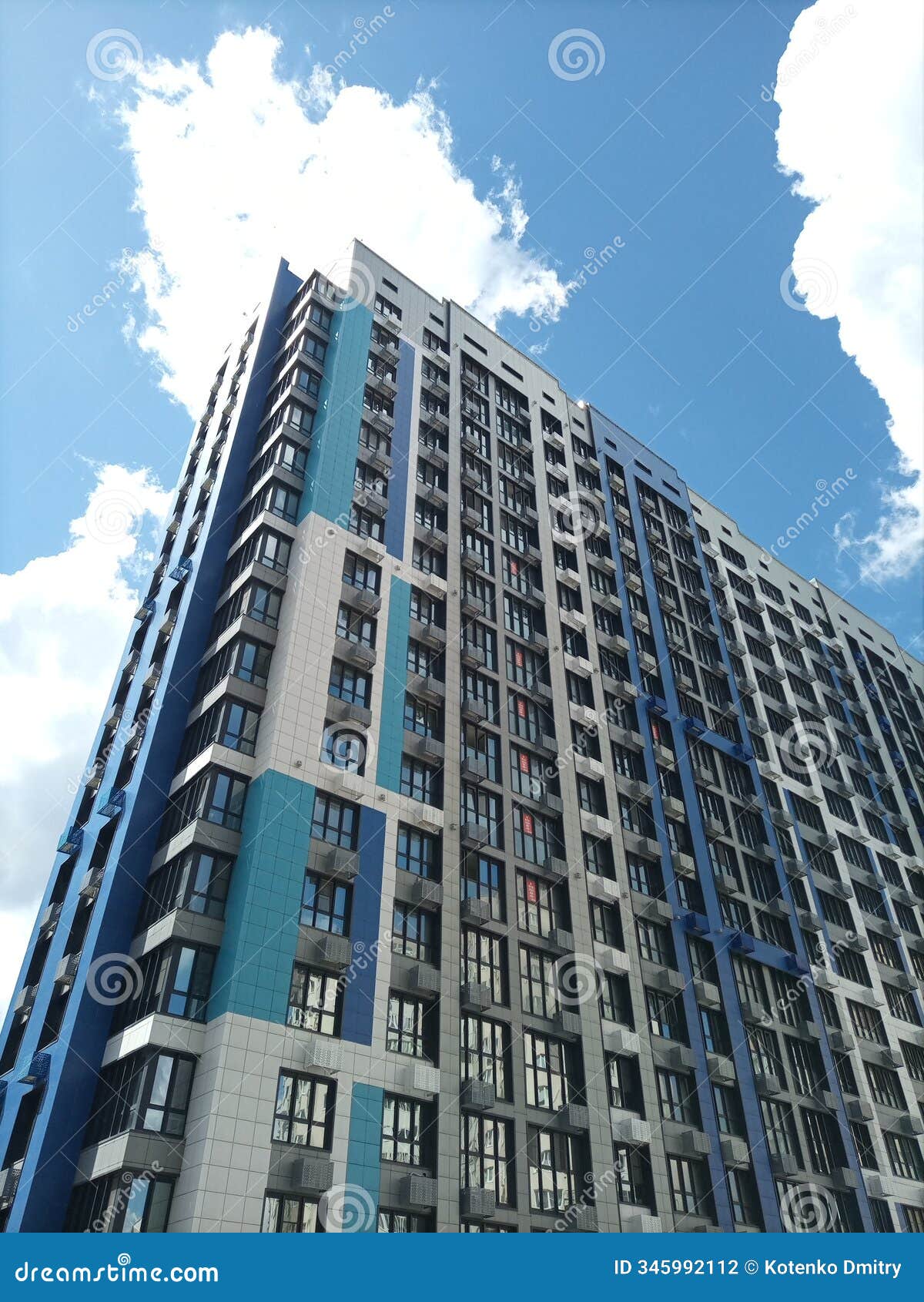 Modern High-rise Building. Multi-storey Building. Beautiful ...