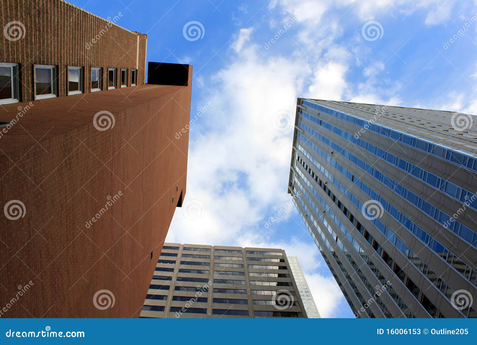 Modern high rise buildings stock image. Image of center - 16006153