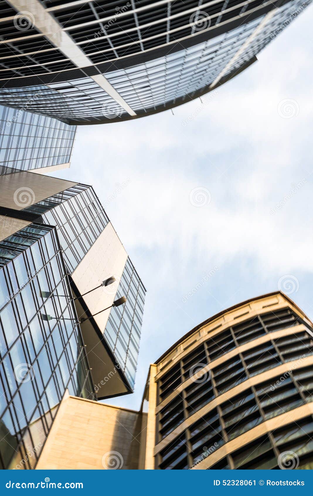 Modern high-rise buildings stock image. Image of cityscape - 52328061