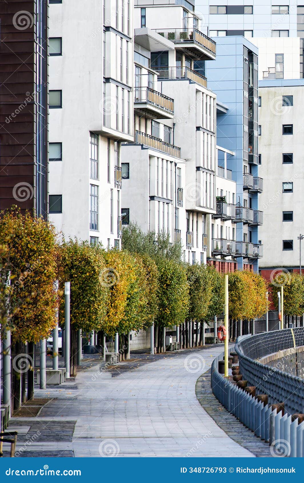 Modern High Rise Flats at Glasgow Harbour Stock Image - Image of ...