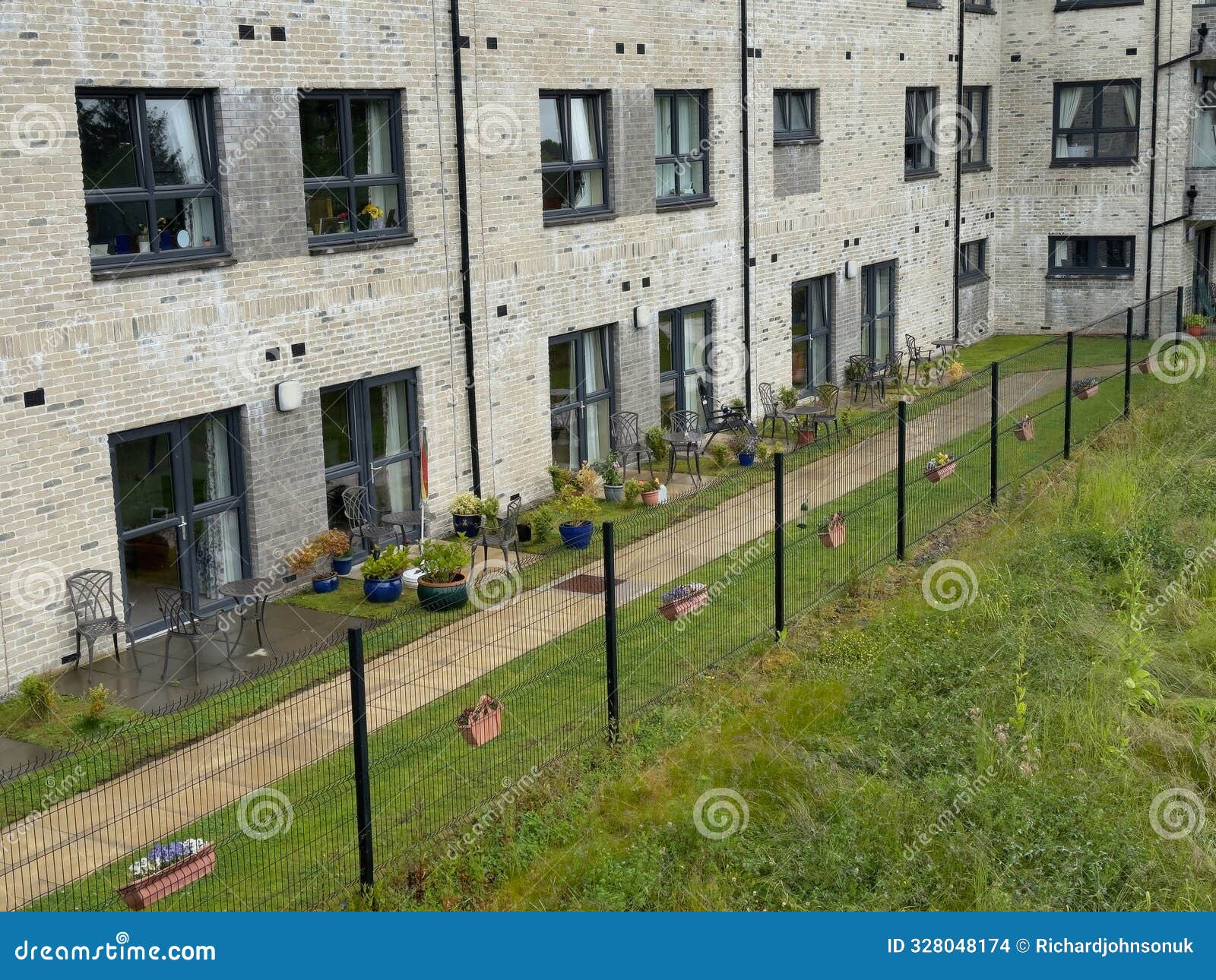 Modern High Rise Flats at New Development Stock Photo - Image of ...