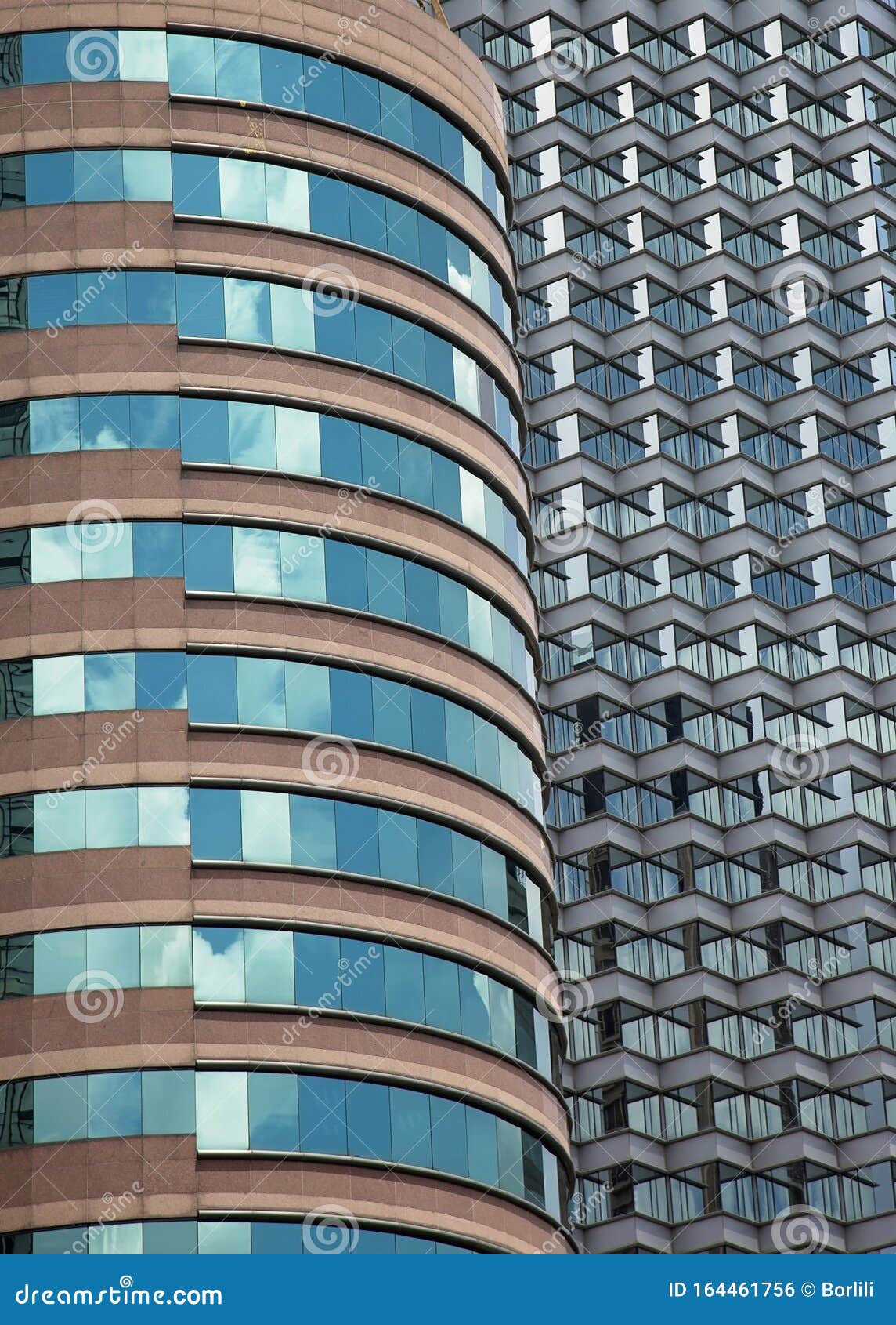 A Modern High Office Building in Hong Kong. Stock Photo - Image of ...