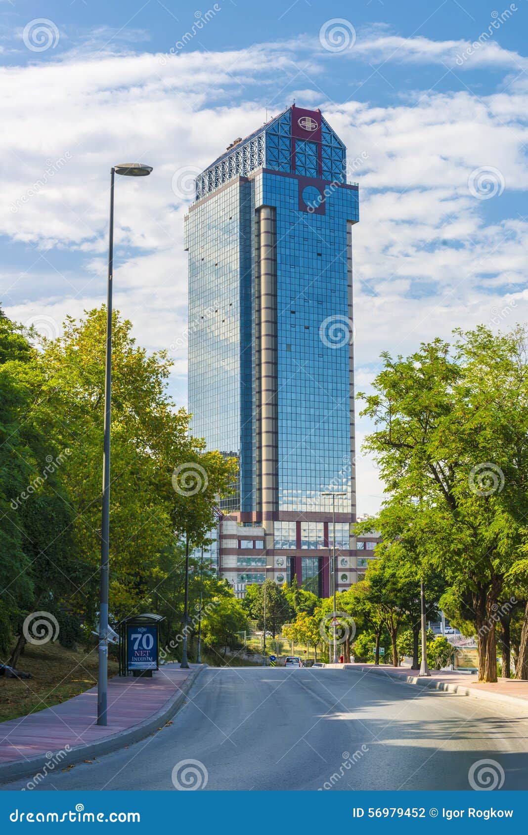 Modern High-rise Office Building in Istanbul. Editorial Photography ...