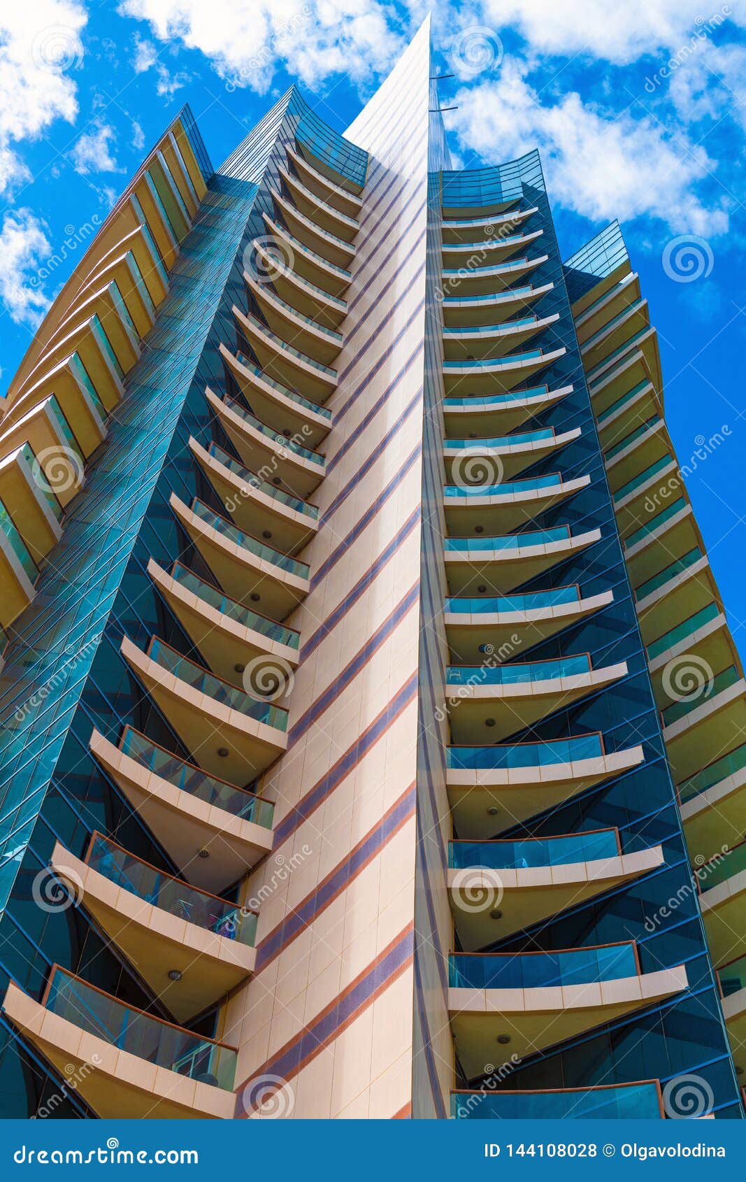 A Modern High-rise Residential Building in UAE Stock Photo - Image of ...