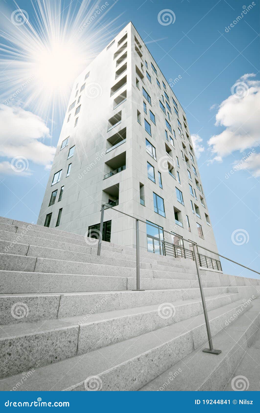 Modern High-rise Tower Building Stock Image - Image of building ...