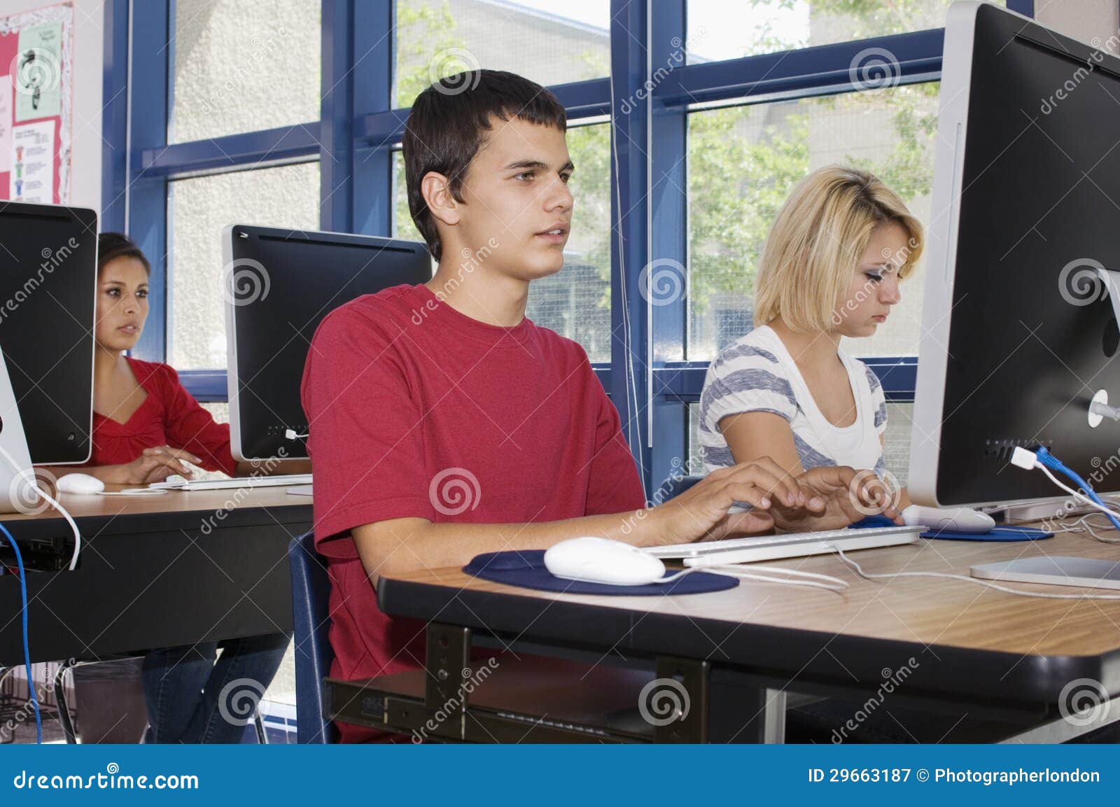 Modern High School Class stock image. Image of indoors - 29663187