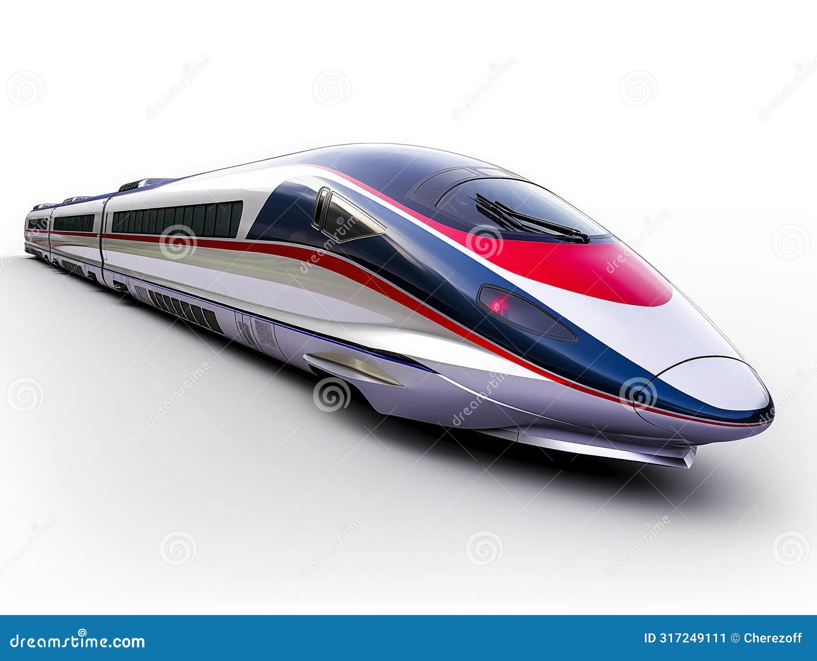Modern High-Speed Train Concept Stock Image - Image of innovation ...